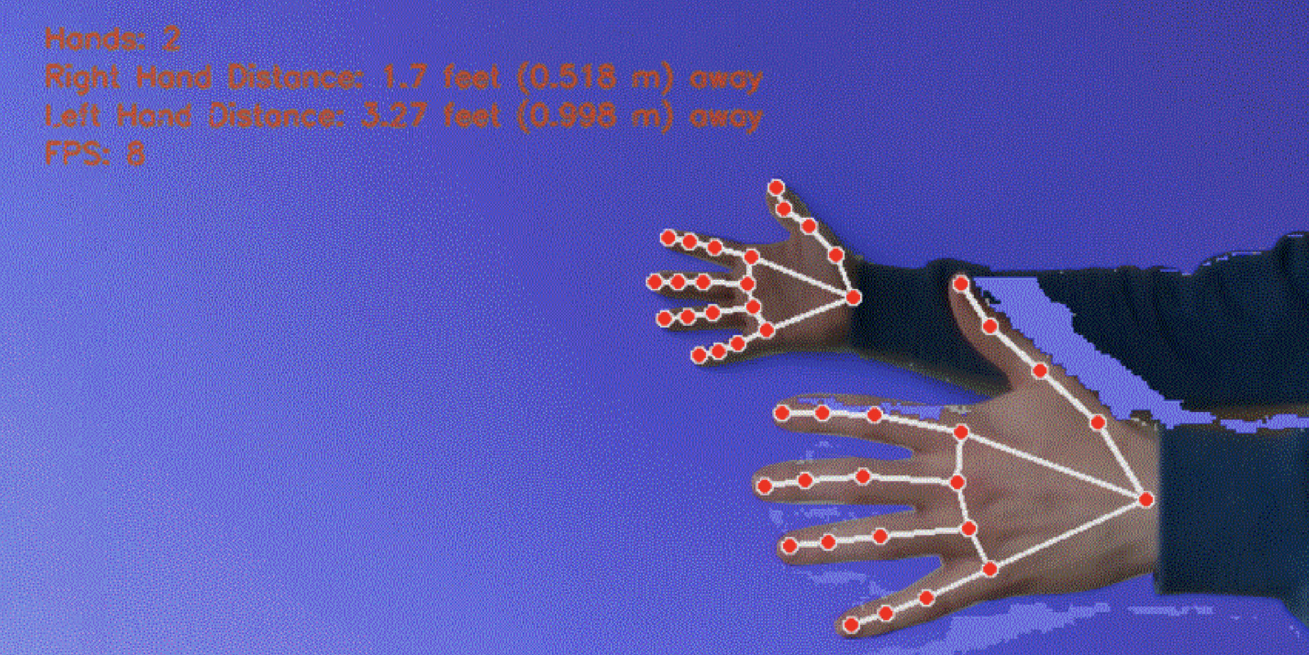 Hand detection in 3D space
